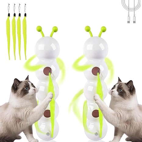🐾 Whirlie™ – Smart Motion Worm Cat Toy – Vital Smyle