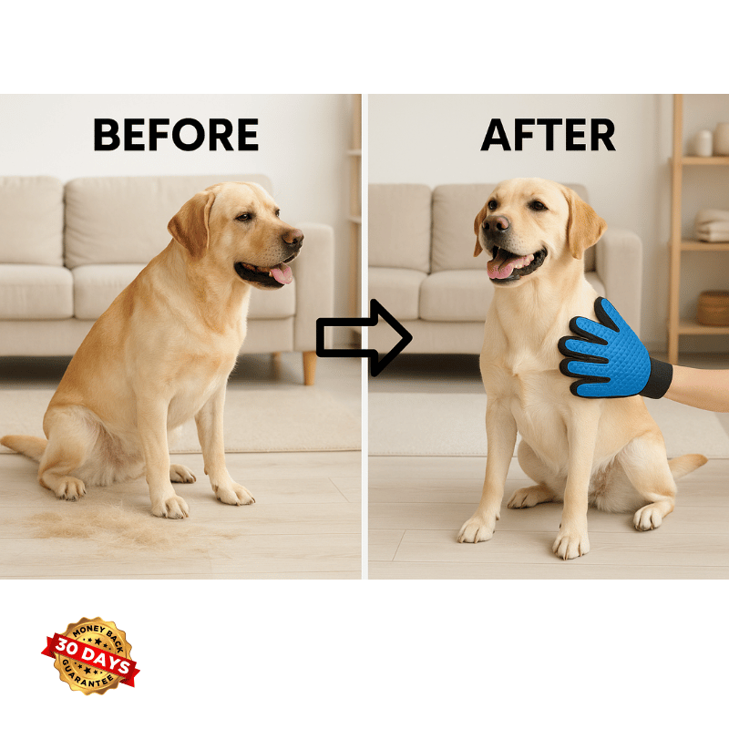 FurEase™ Pet Grooming & Deshedding Massage Glove – Vital Smyle
