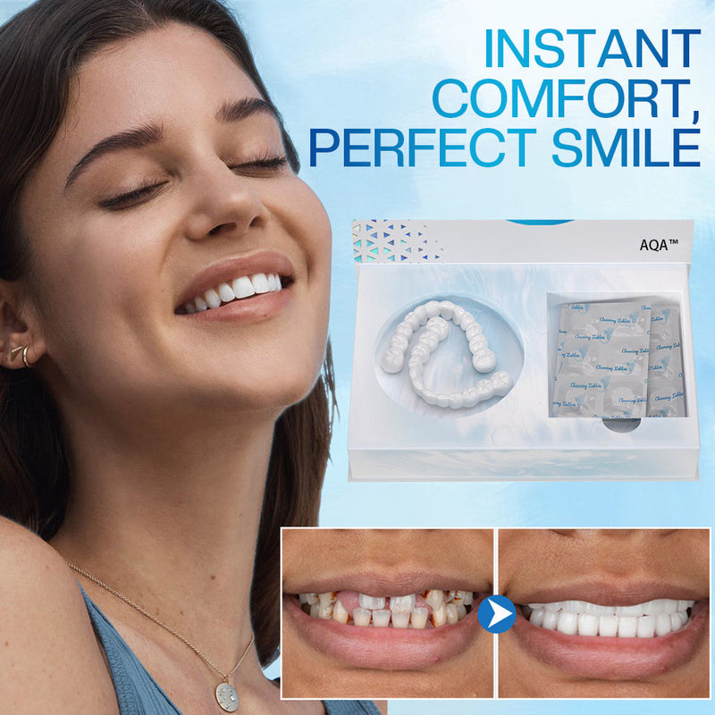 😁 Get Your Smile Back Instantly with Our Adjustable Snap-On Dentures ...