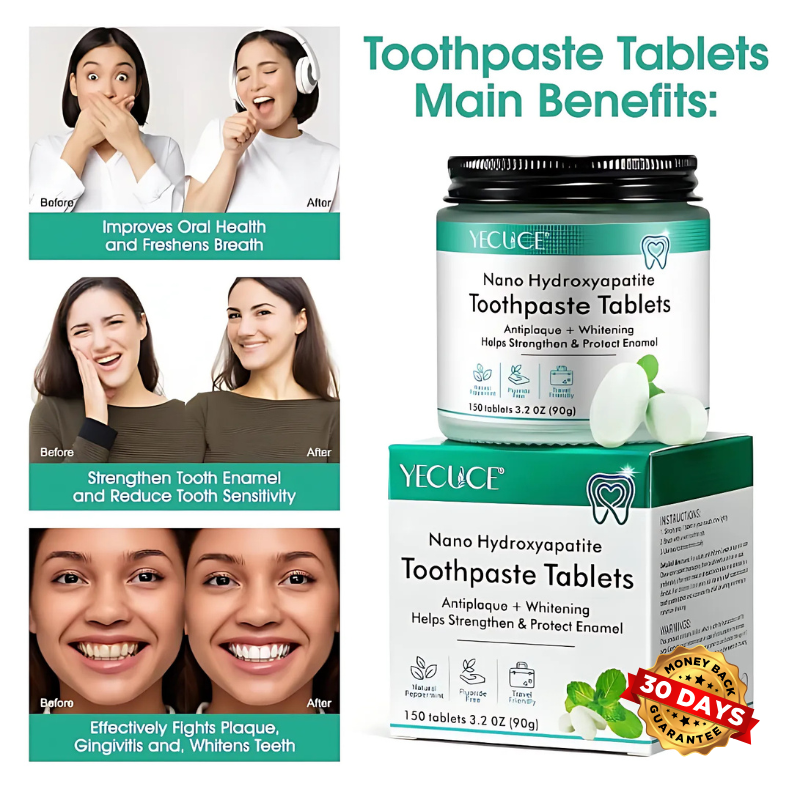 Dentabite™ Nano Hydroxyapatite Toothpaste Tablets – 150 Count (Spearmi ...