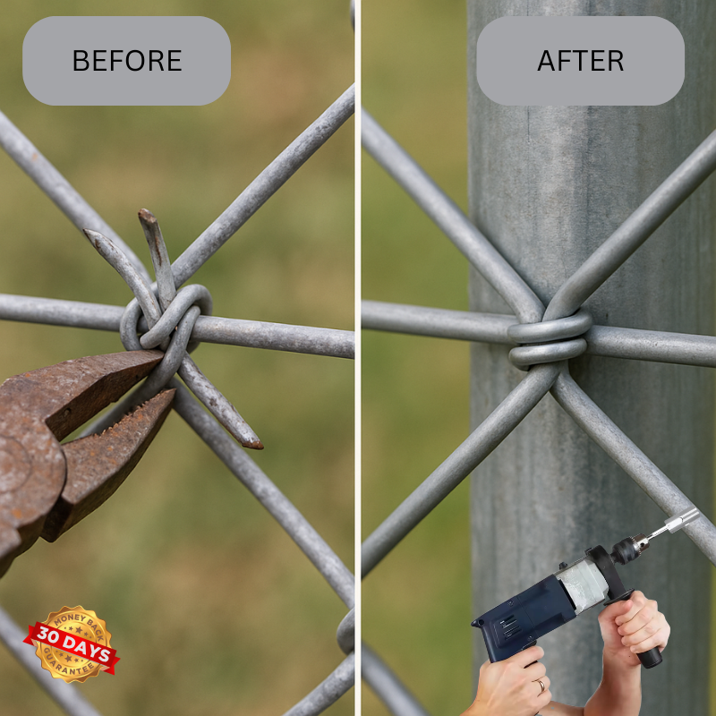 FenceMate™ Twist Ties Drill Tool – 2-Pack High-Tensile Wire Fence Fixi ...